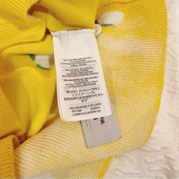 J. Crew Factory | Sweaters | Jcrew Lemon Jackie Yellow Cardigan Xxs ...